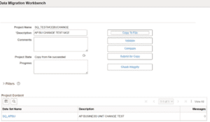 Data Migration Workbench PeopleSoft: Practical guide - SQORUS